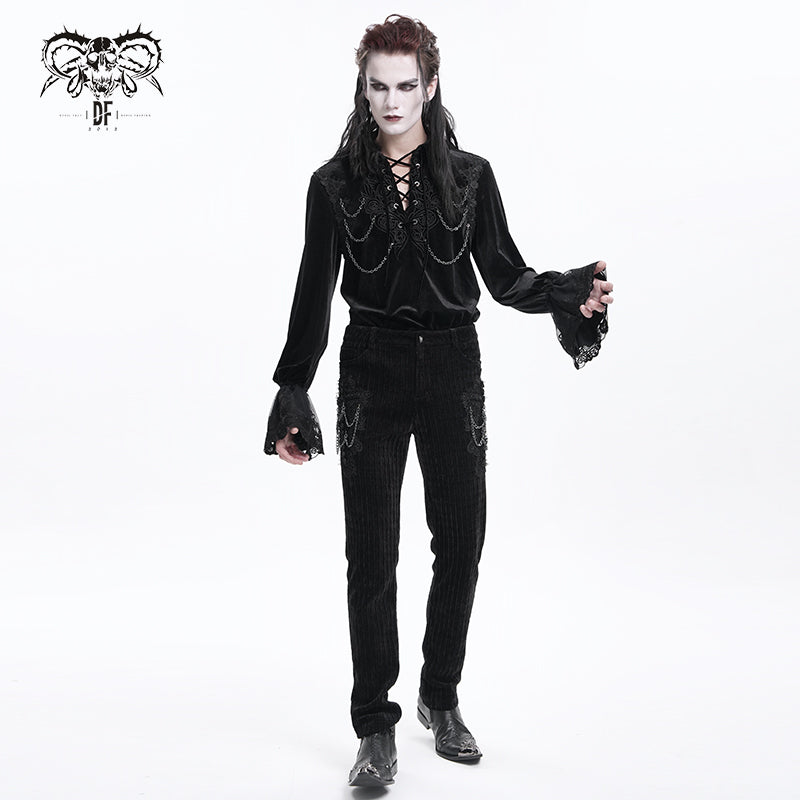 PT258 Men's Gothic Striped Pants – Devil Fashion Official