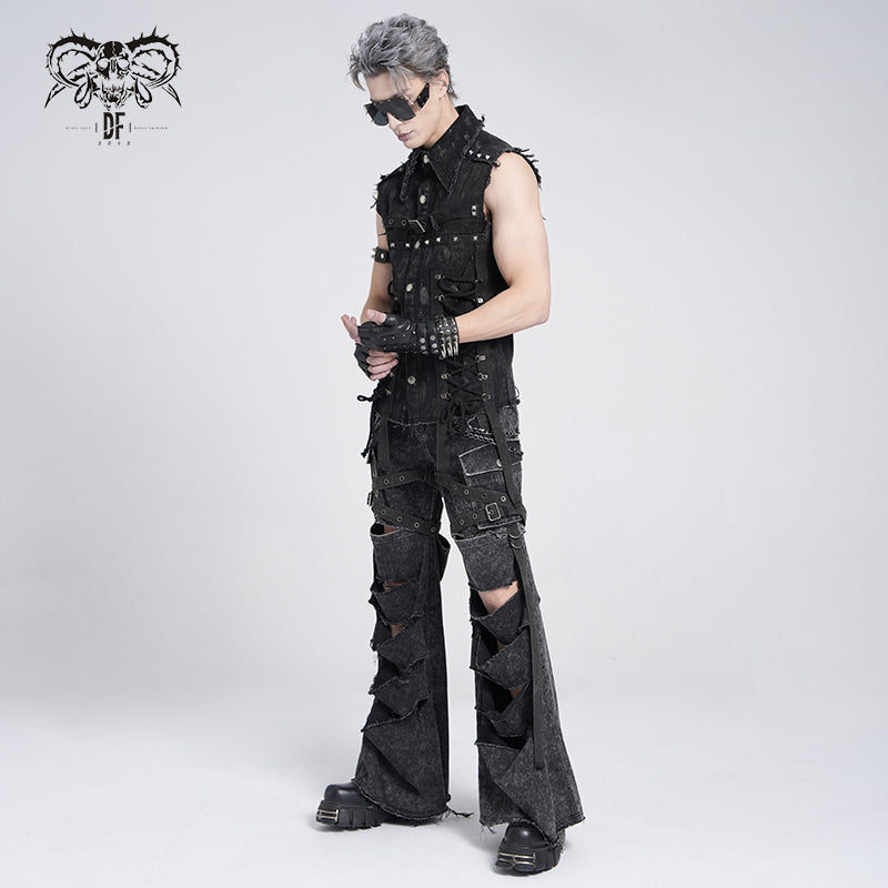 PT276 Punk detachable wide-leg pants – Devil Fashion Official