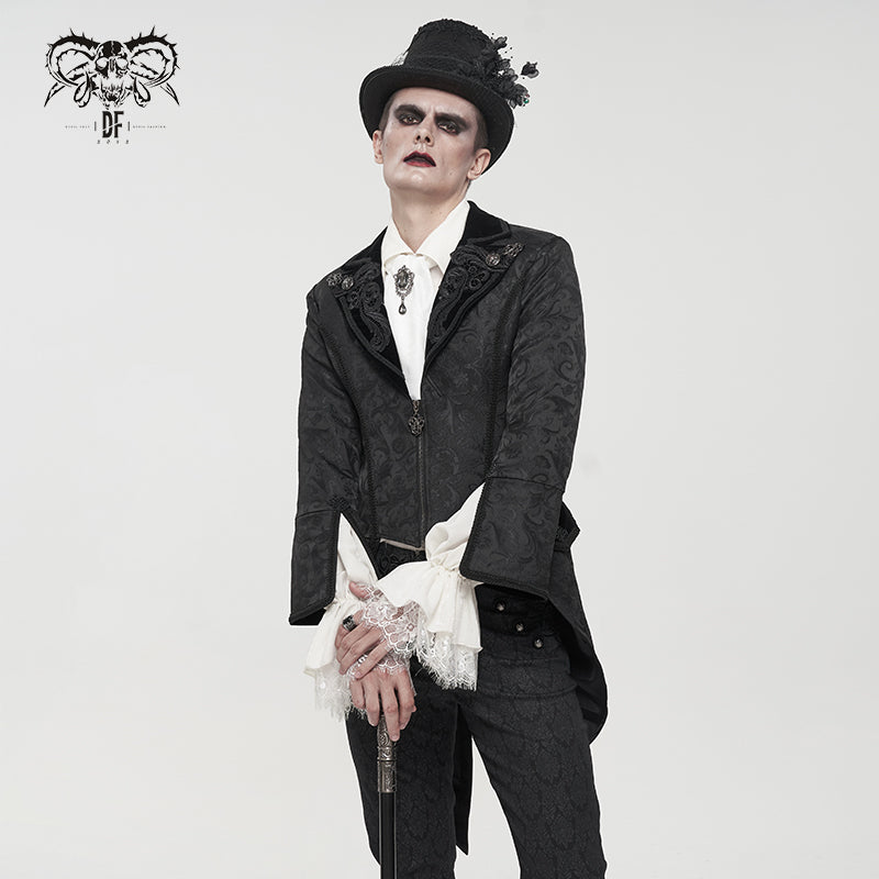 CT192 Gothic pattern swallowtail coat – Devil Fashion Official